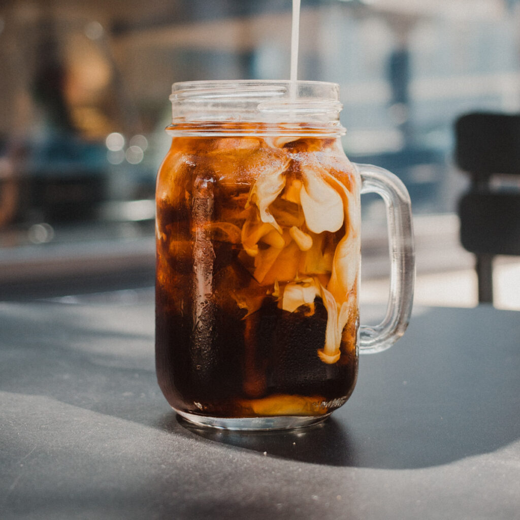 Iced Vanilla Lavender Latte - Heyday Cacao